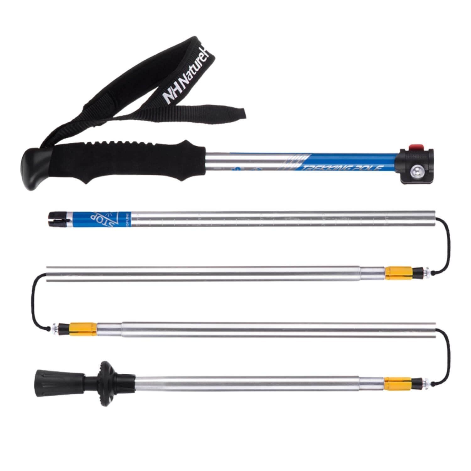 Bâton de trekking pliable avec verrouillage - Léger & Compact - Camping ...
